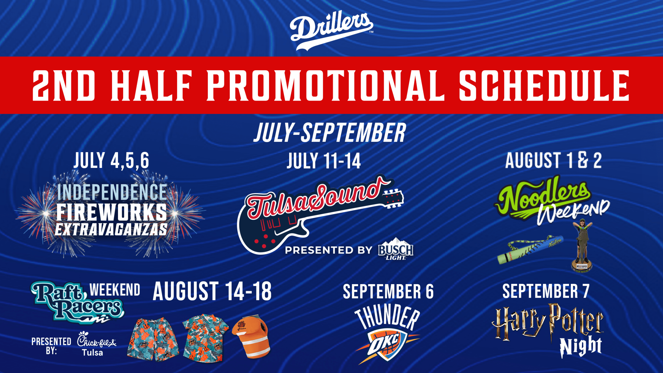 Drillers Announce Second-Half Promotional Schedule | MiLB.com