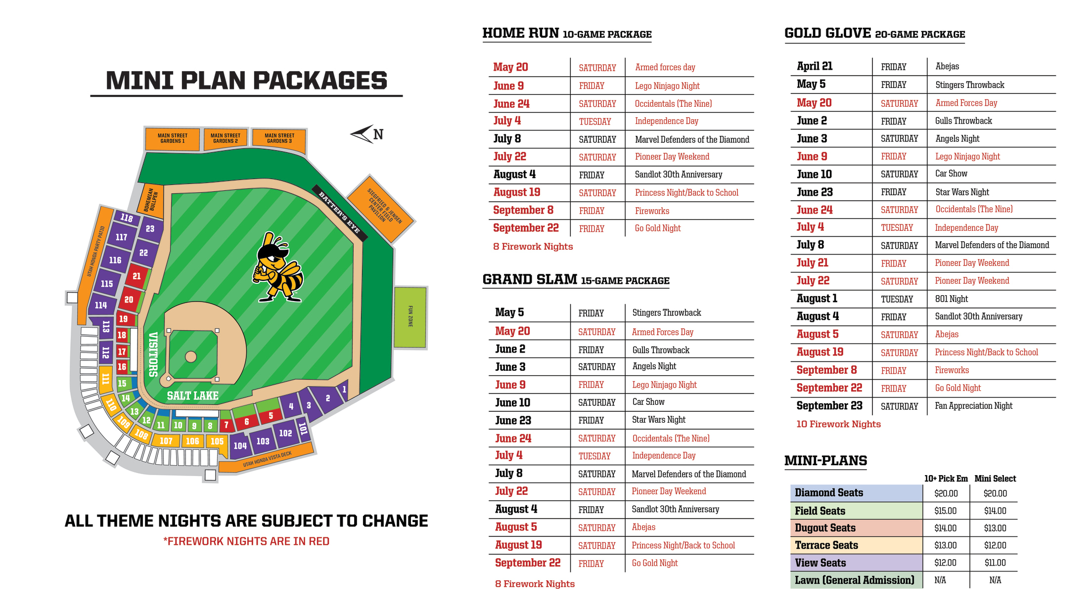 Salt Lake Bees Ticket Packages | Bees