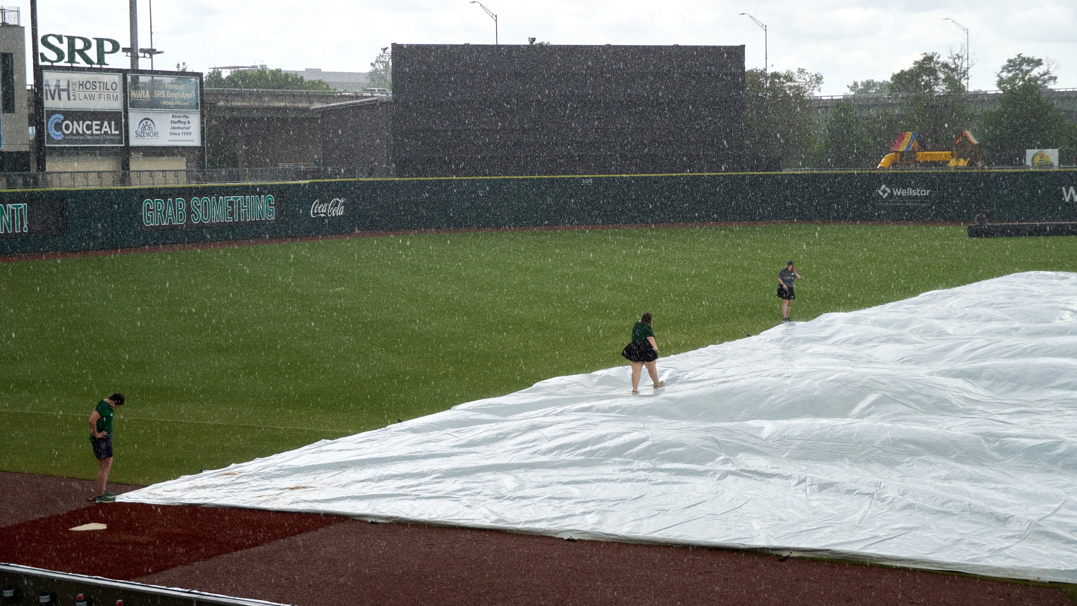 GreenJackets’ Series Finale Suspended Due to Rain | MiLB.com