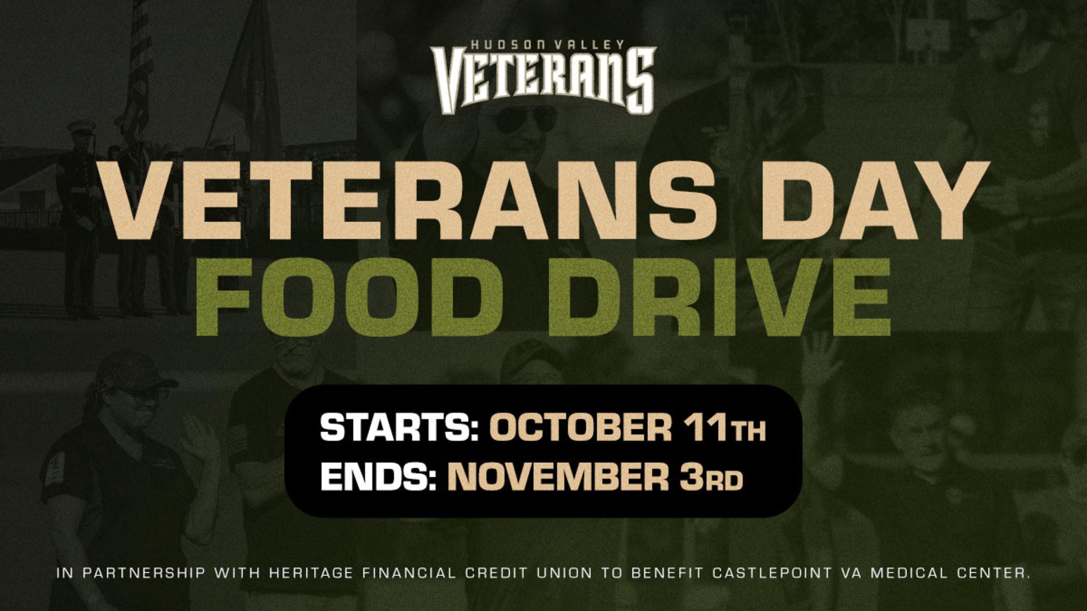 Pitch In: Renegades & HFCU Partner for Veterans Day Food Drive | MiLB.com