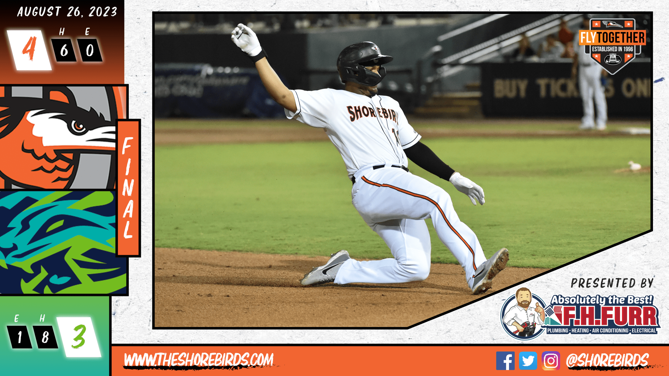 Shorebirds Win Second Straight One-Run Game | MiLB.com