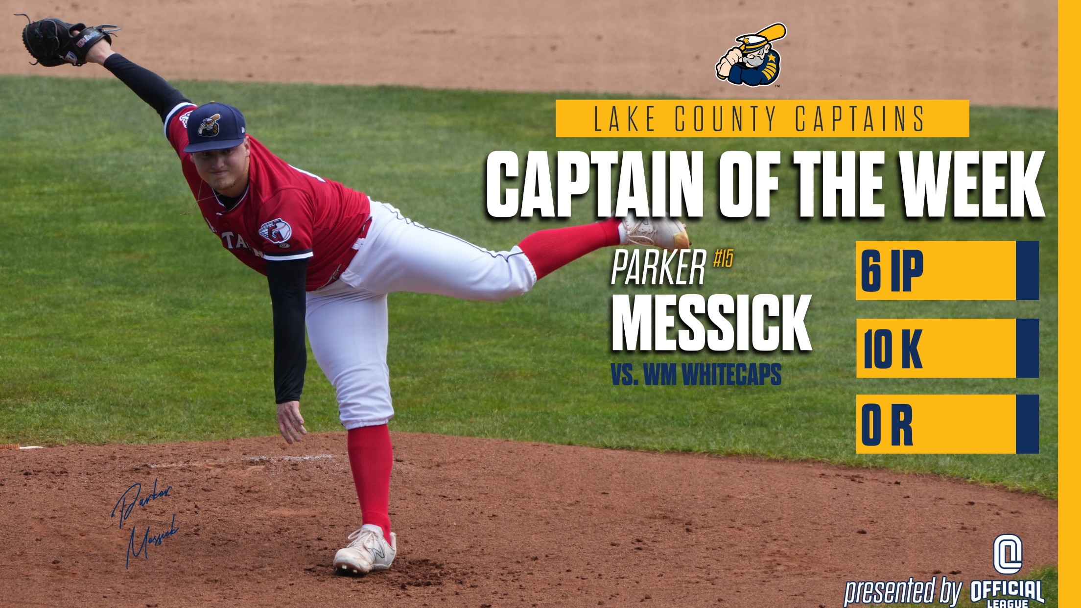 Captain of the Week (5/21-5/26): Parker Messick | MiLB.com