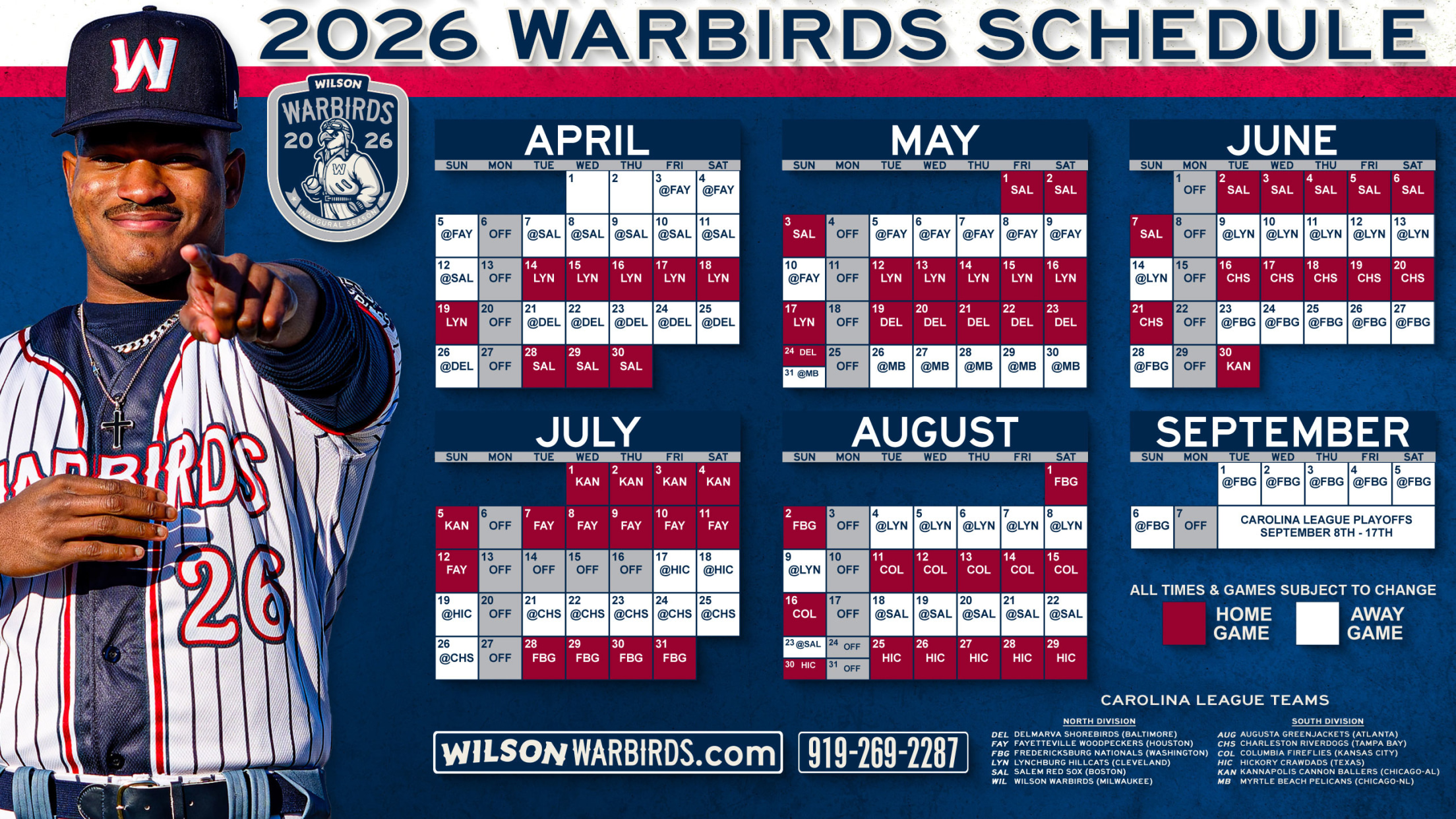 Warbirds Announce Inaugural Home Schedule | MiLB.com