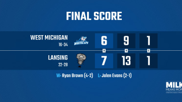 Whitecaps Walked Off by Lansing in 7-6 Loss