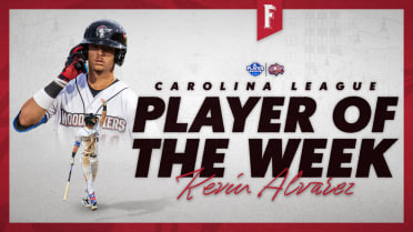 Kevin Alvarez Named Carolina League Player of the Week