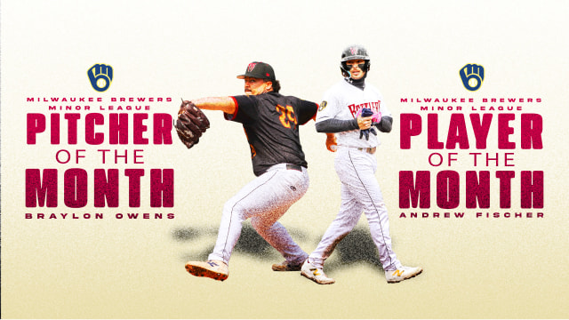 Fischer and Owens Win Brewers Minor League Awards for May