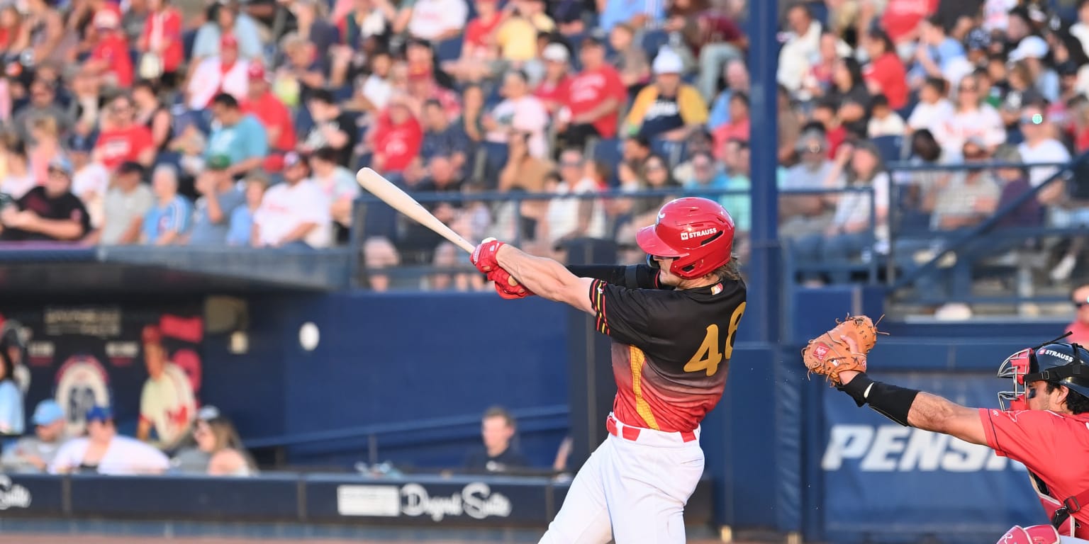 Ricketts Clobbers Two Home Runs On Career Day, Fightins Win 7-5