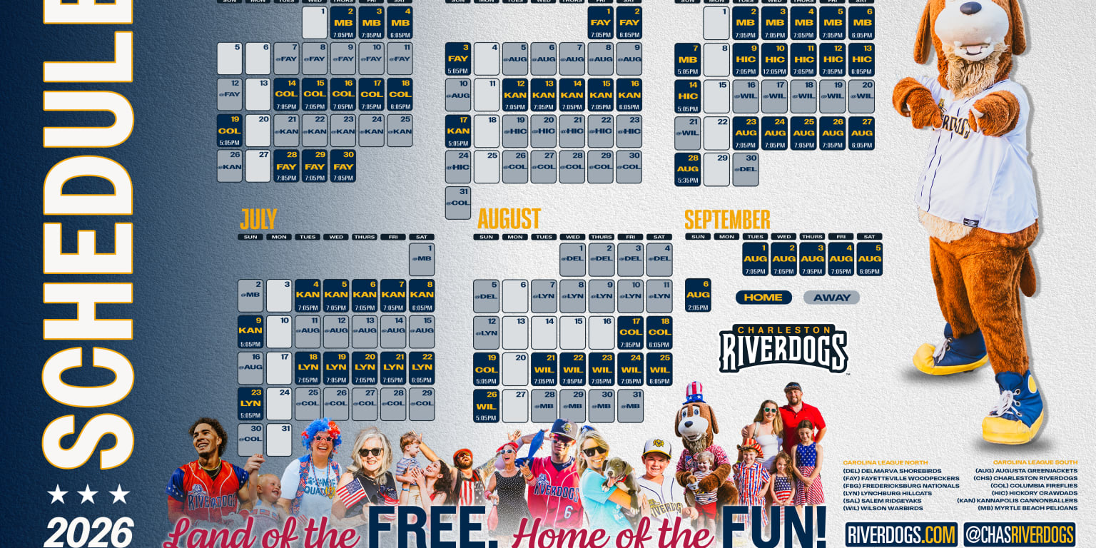 RiverDogs announce 2026 game times | MiLB.com