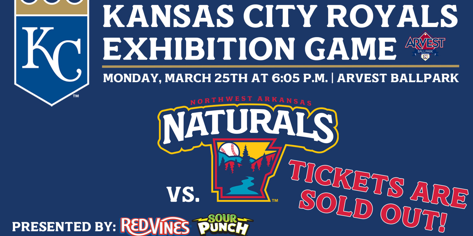 the naturals exhibition game against the kansas city royals is sold out ...