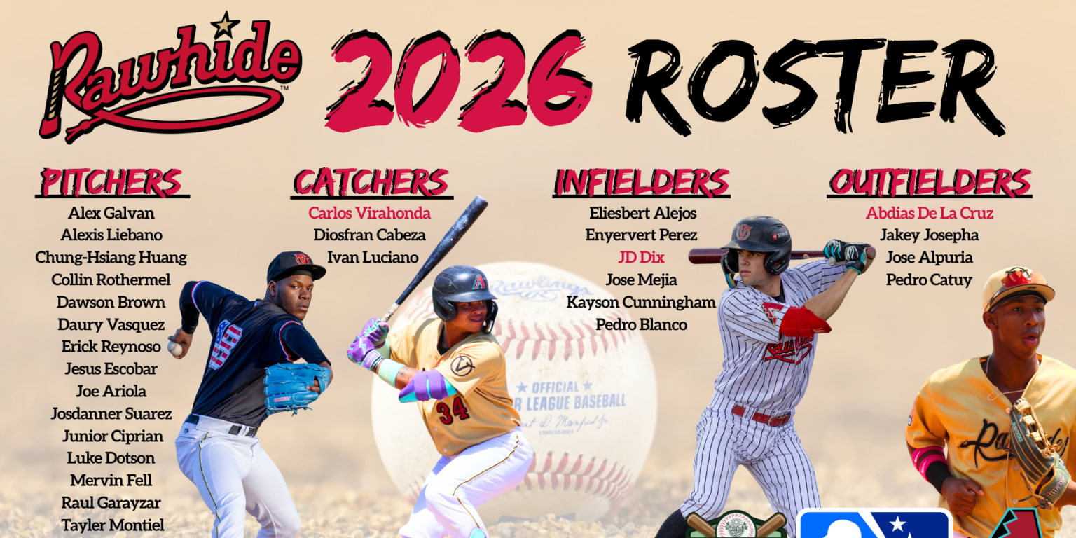 Cunningham and Dix Headline Rawhide's 2026 Opening Day Roster