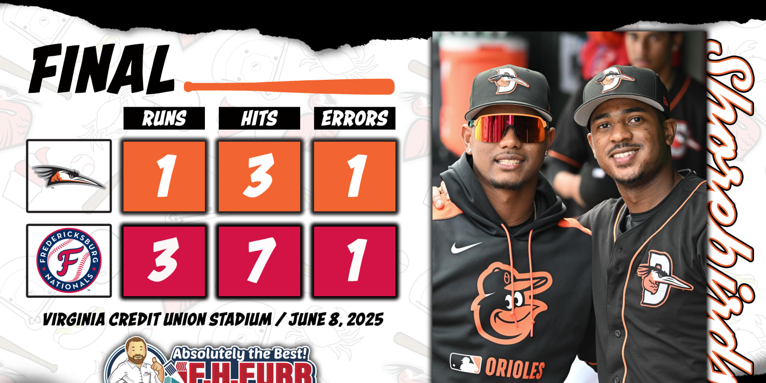 Shorebirds Fall to Fred Nats in Series Finale | MiLB.com