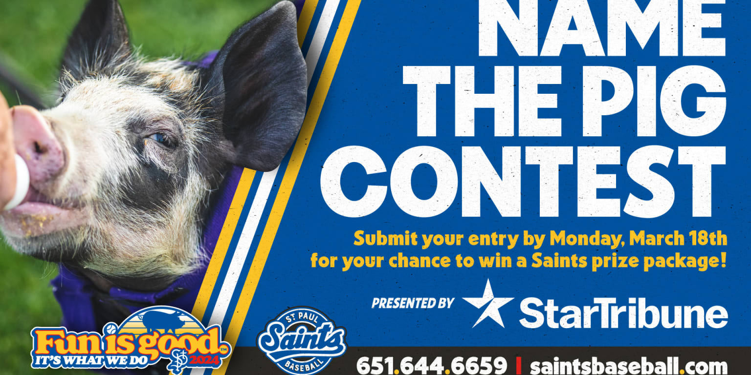 What's In A Name? Saints Hold Month-Long Name the Pig Contest Presented ...