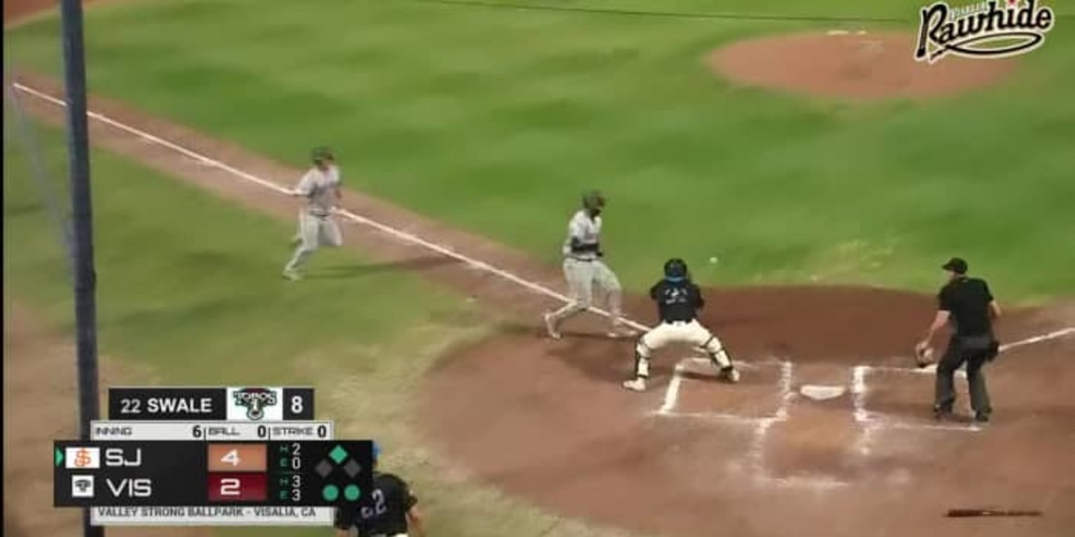 Visalia Rawhide record two outs on a double | MiLB.com