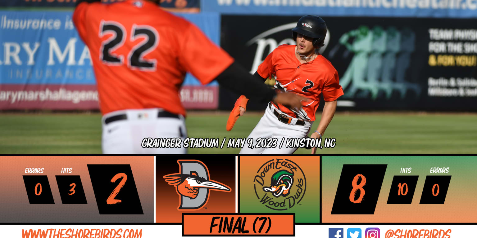 Shorebirds Lose Rain-Shortened Game to Wood Ducks | MiLB.com
