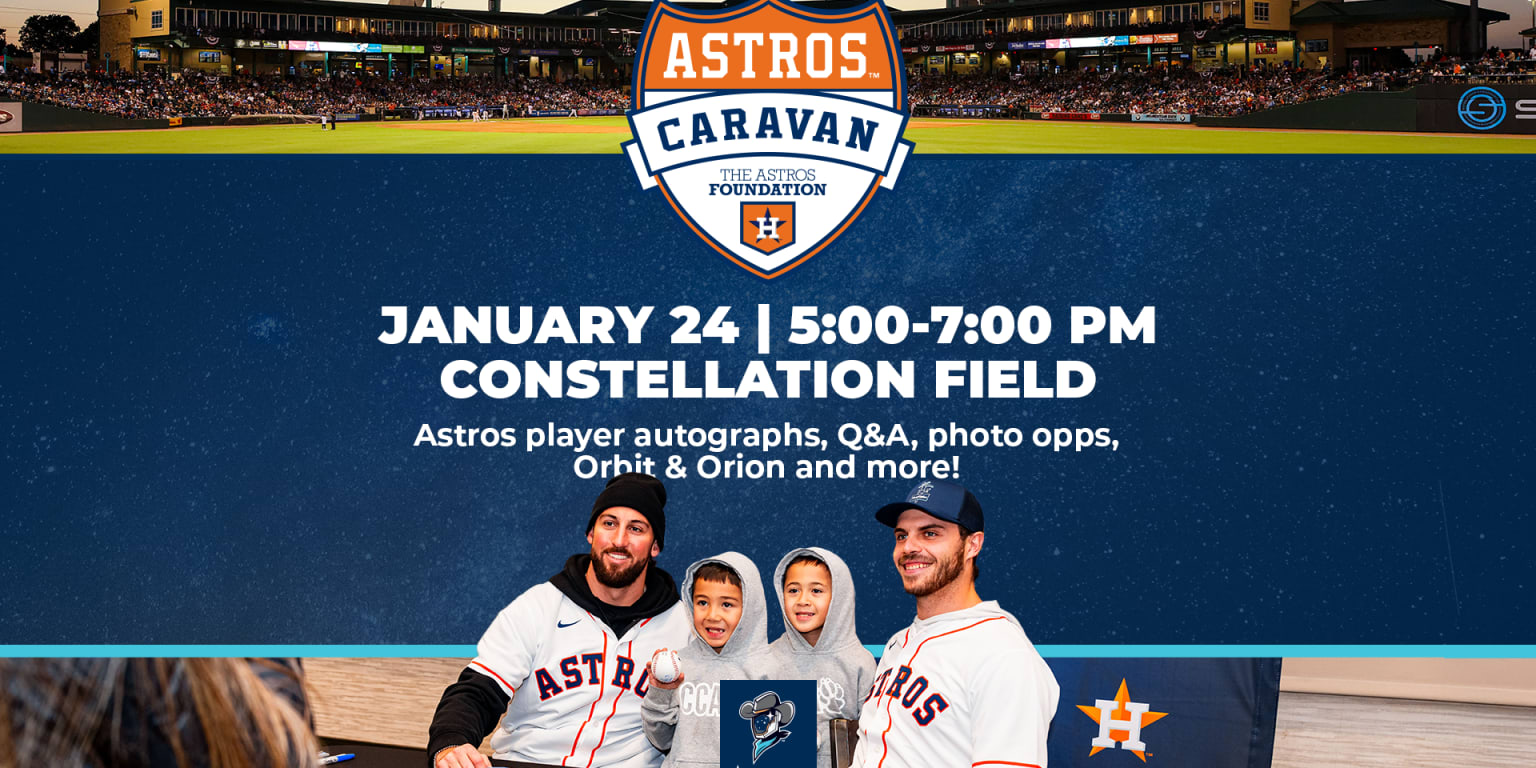 Astros Caravan Set To Make Stop At Constellation Field on January 24 ...