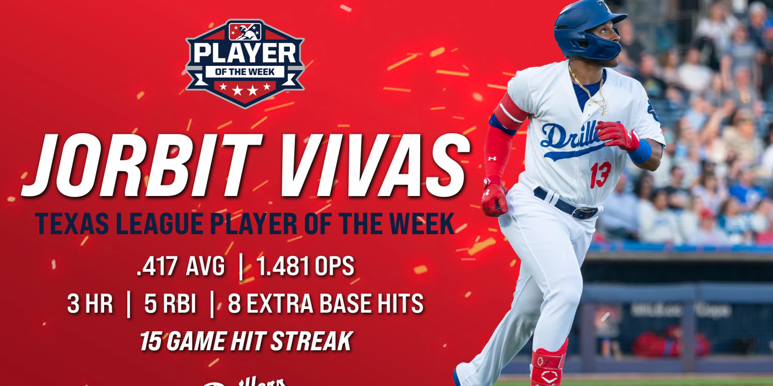 Jorbit Vivas Named Texas League Player of the Week | MiLB.com