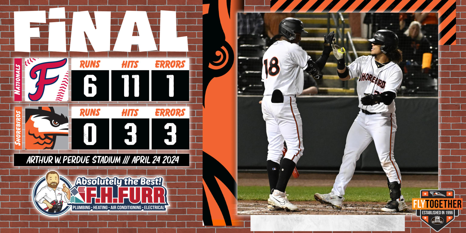 Fred Nats Shutout Shorebirds for Second Straight Night | MiLB.com