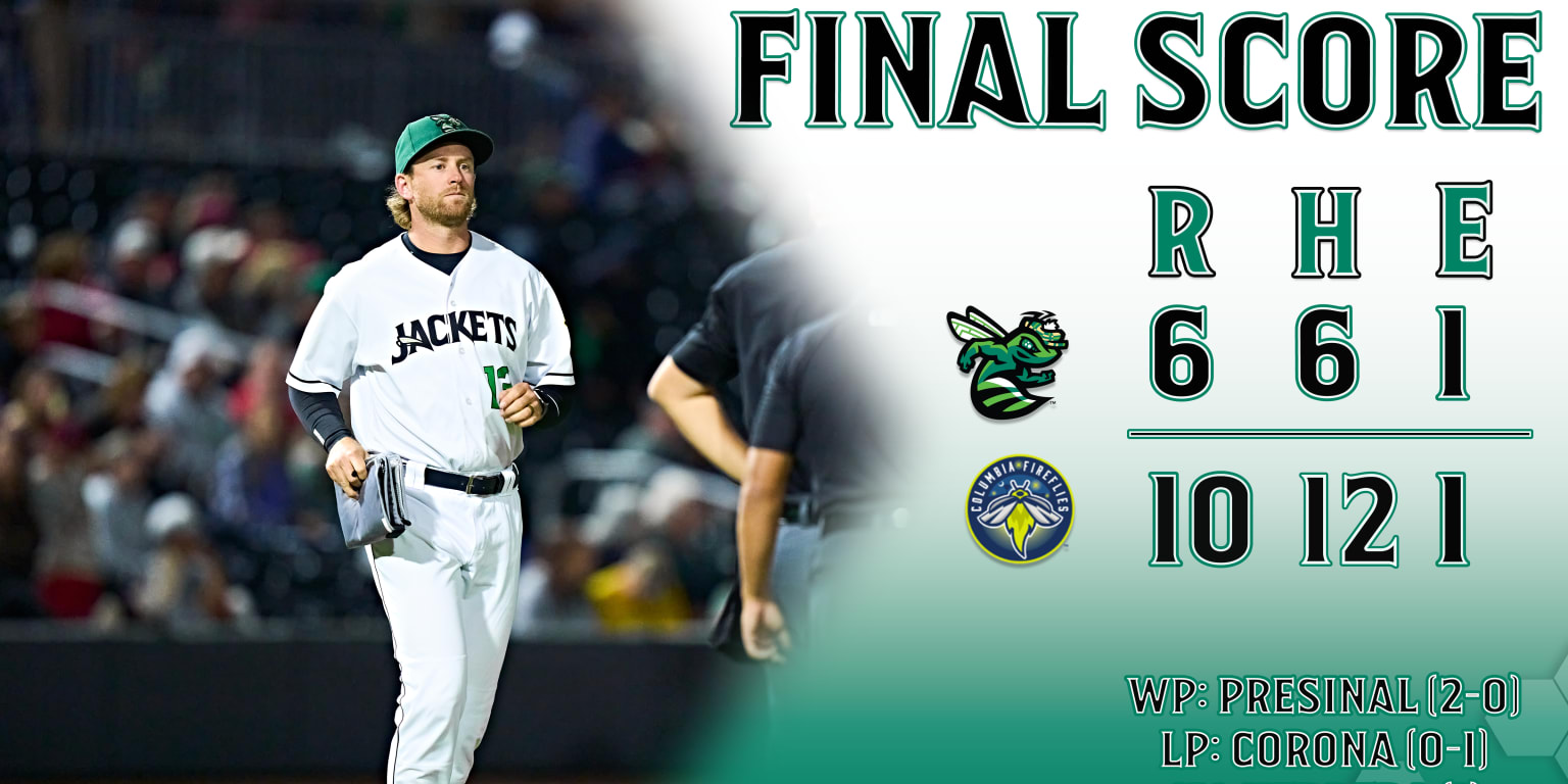 GreenJackets Fall 10-6 on Rain-Soaked Saturday Night | MiLB.com