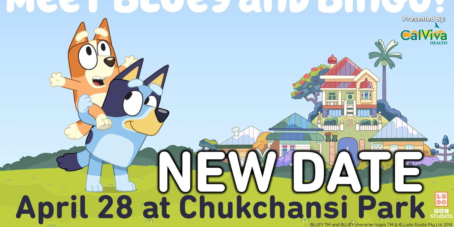Meet Bluey and Bingo Day, Presented By CalViva Health, Rescheduled For ...