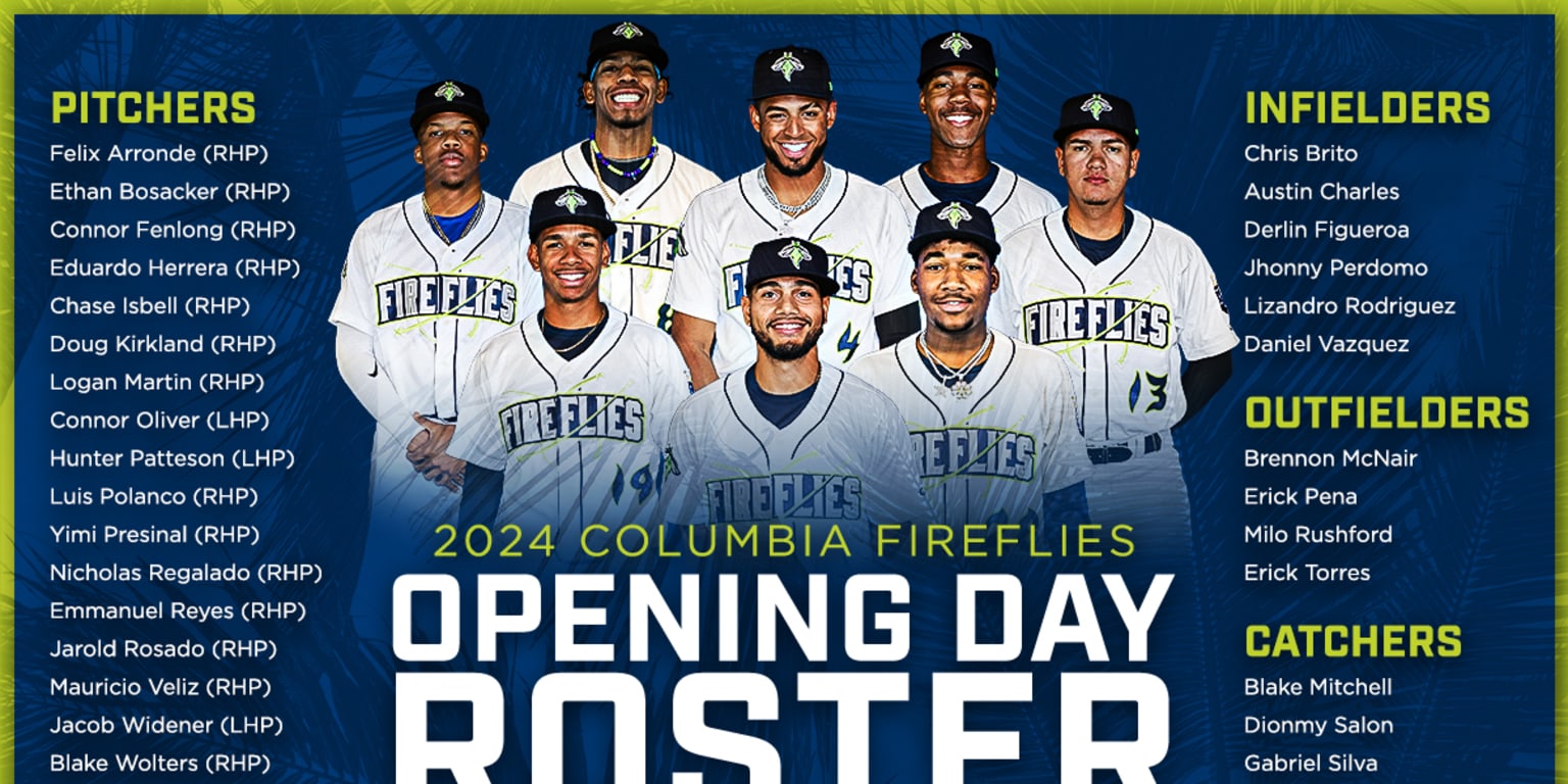 040324 Fireflies Announce 2024 Opening Day Roster | MiLB.com