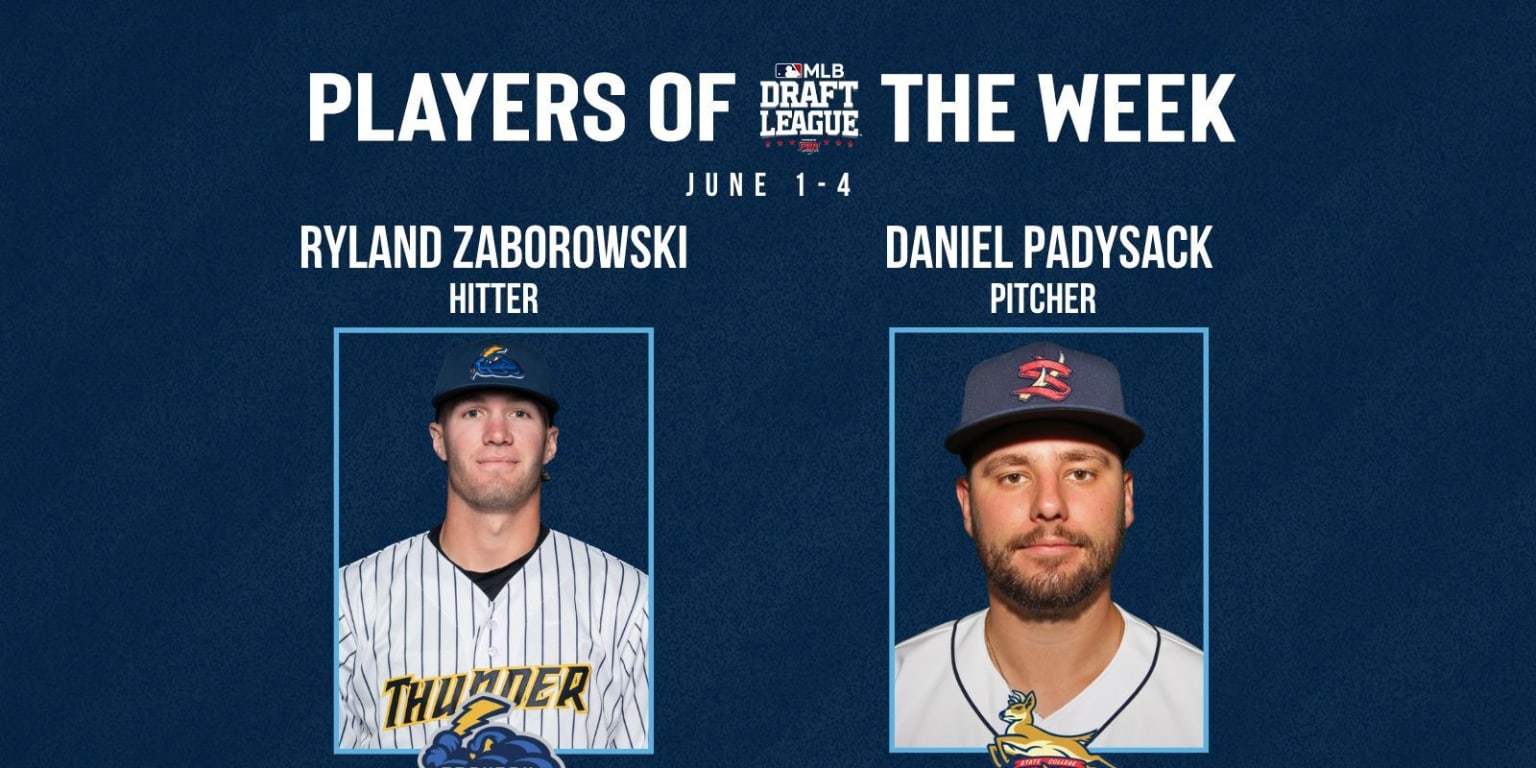 Ryland Zaborowski, Daniel Padysack earn MLB Draft League weekly honors | MiLB.com