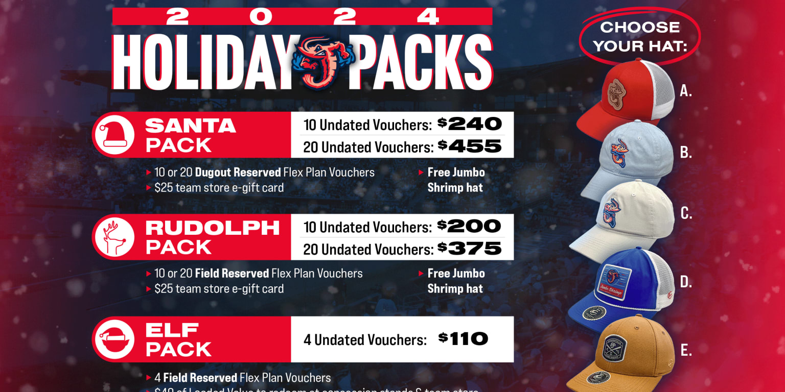 Jumbo Shrimp offer Holiday Packs for 2024 gift-giving season | MiLB.com