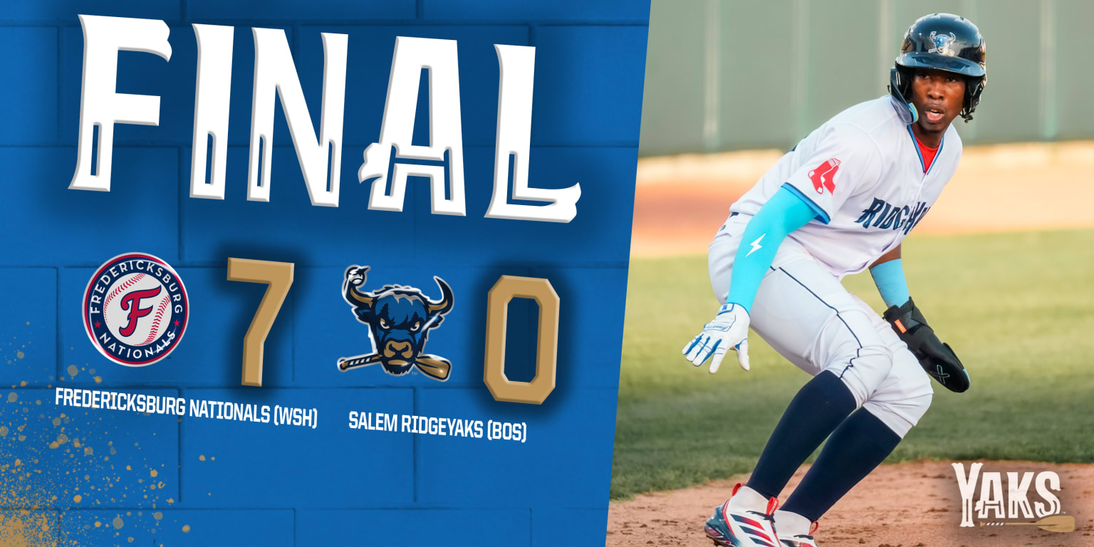 RidgeYaks Blanked by FredNats 7–0 in Series Finale