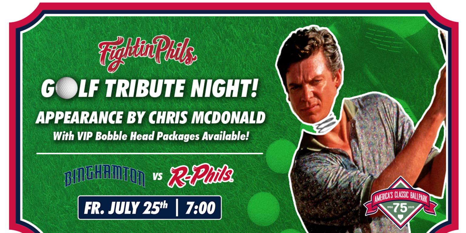 Golf Movie Tribute Night with Chris McDonald on July 25 | MiLB.com