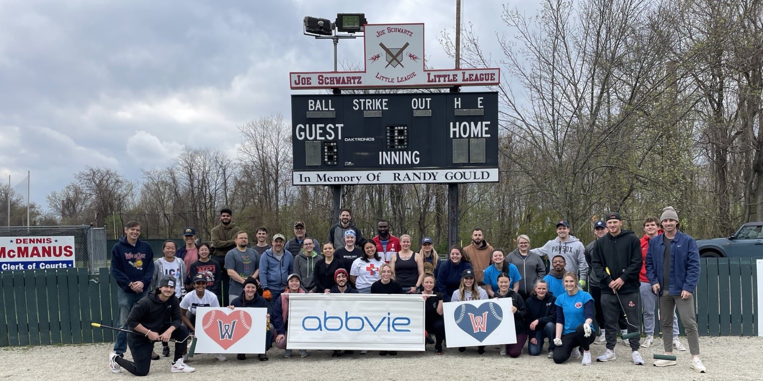 The WooSox Foundation visits Joe Schwartz Little League for a “Field of ...