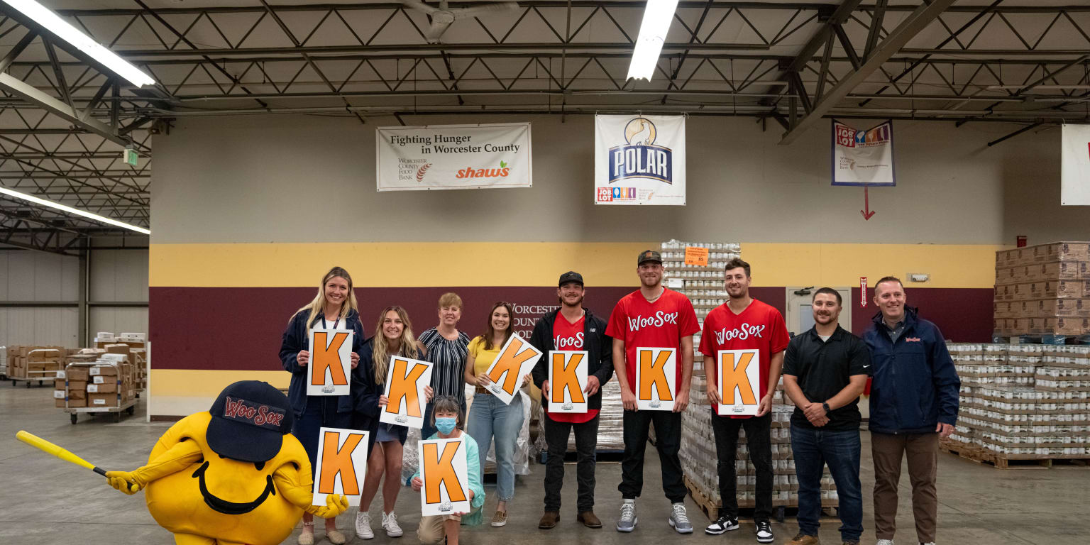 WooSox Pitchers and Fallon Health Visit Worcester County Food Bank ...