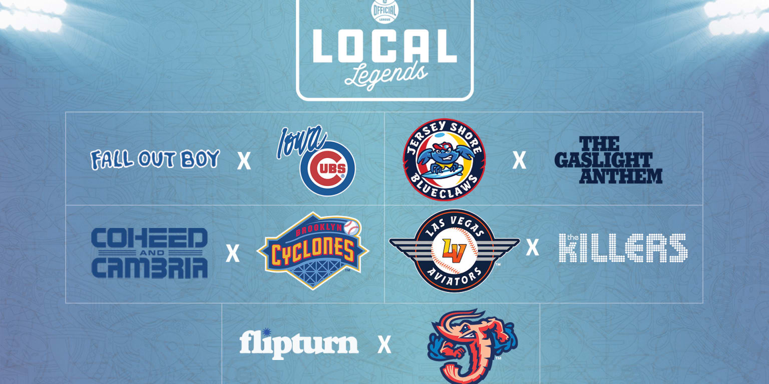 Iowa Cubs and Fall Out Boy Official League's Local Legends Collection ...