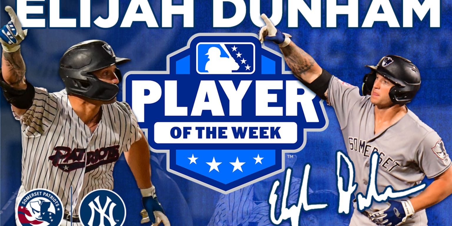 OF Elijah Dunham Named Eastern League Player of the Week For 7/1 – 7/7 ...