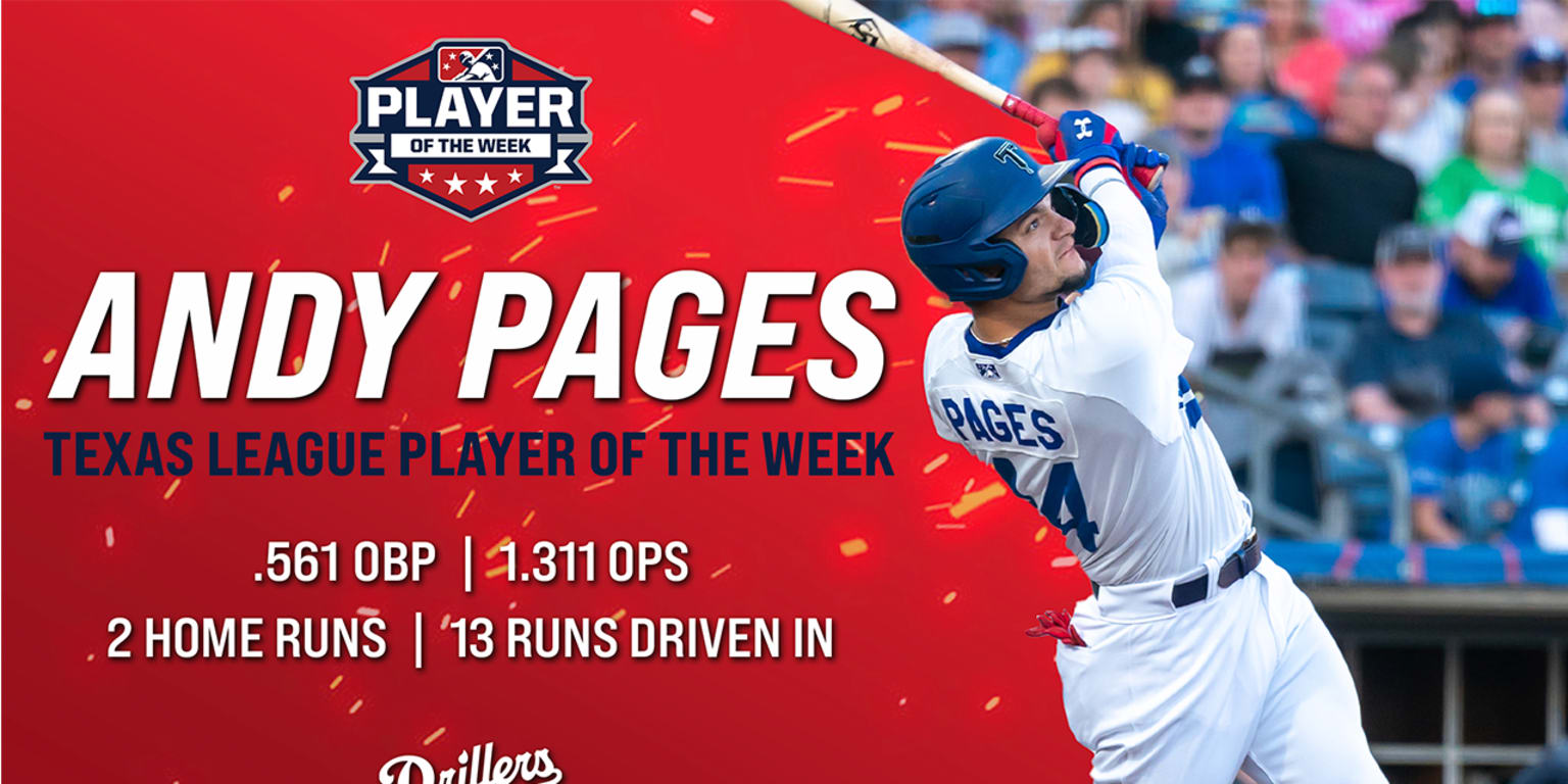 Andy Pages Named TL Player of the Week | MiLB.com