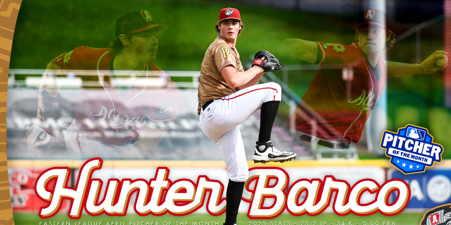 Hunter Barco Named Eastern League Pitcher of the Month | Curve