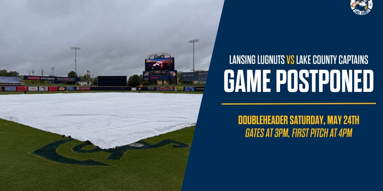 Game 3 of Captains-Lugnuts Series Postponed Due to Rain | MiLB.com
