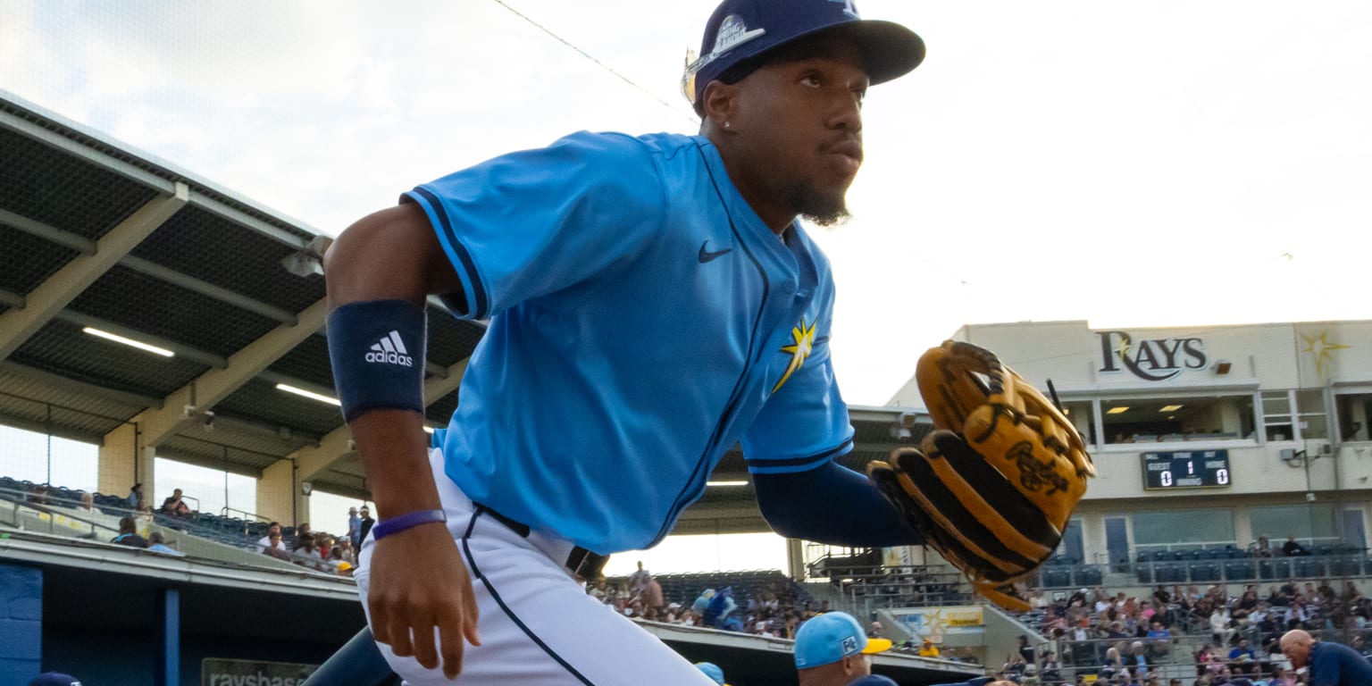 Rays prospect Chandler Simpson shows off speed on infield single to ...