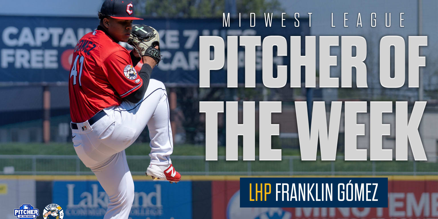 Captains’ Franklin Gómez Named Midwest League Pitcher of the Week