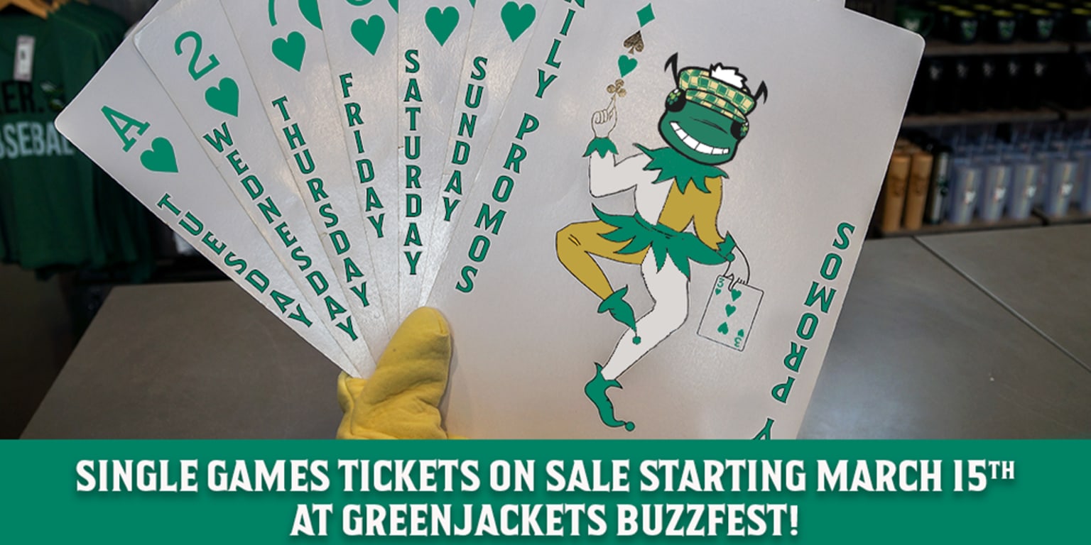 Buzzing with Excitement for GreenJackets Season: Single Game Tickets ...