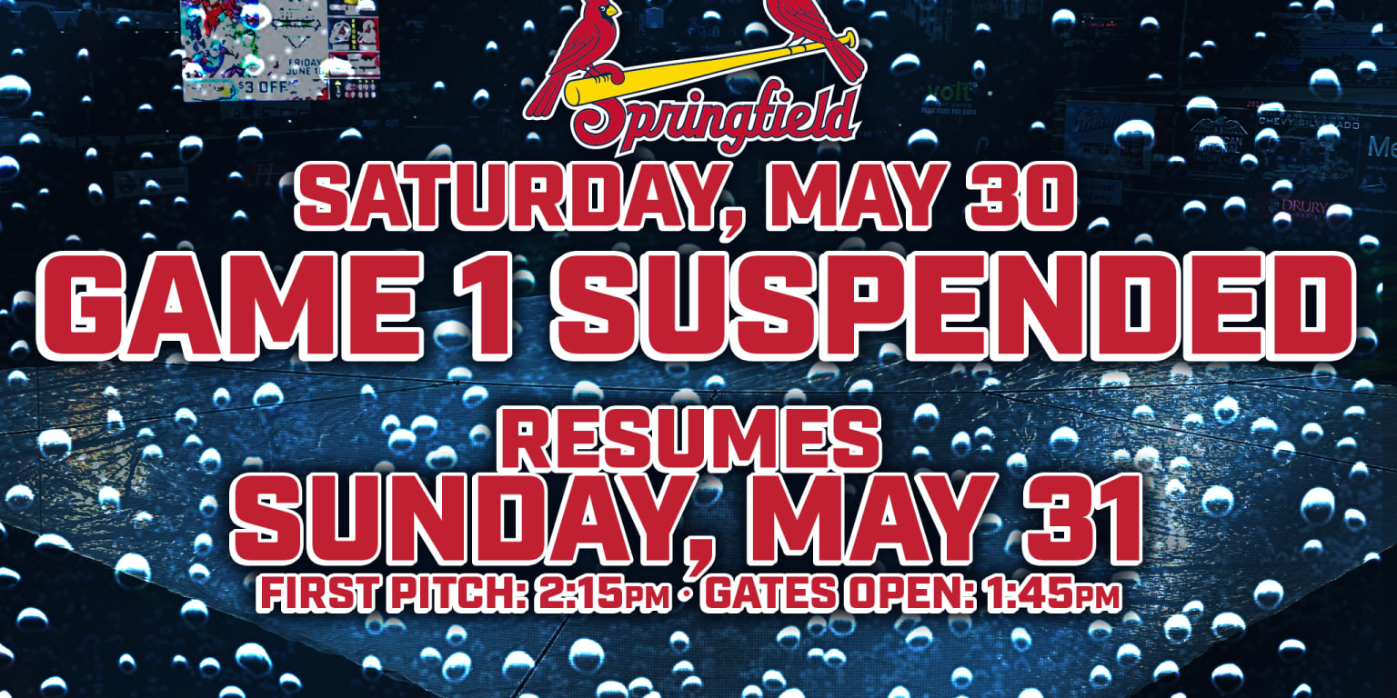 Saturday game suspended, new game time Sunday