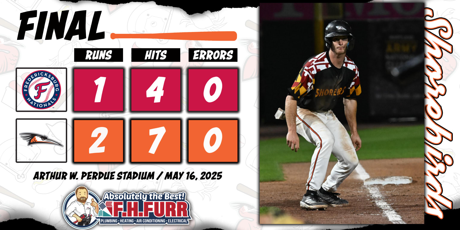 Shorebirds Walk-Off the Fred Nats in Ten Innings | MiLB.com