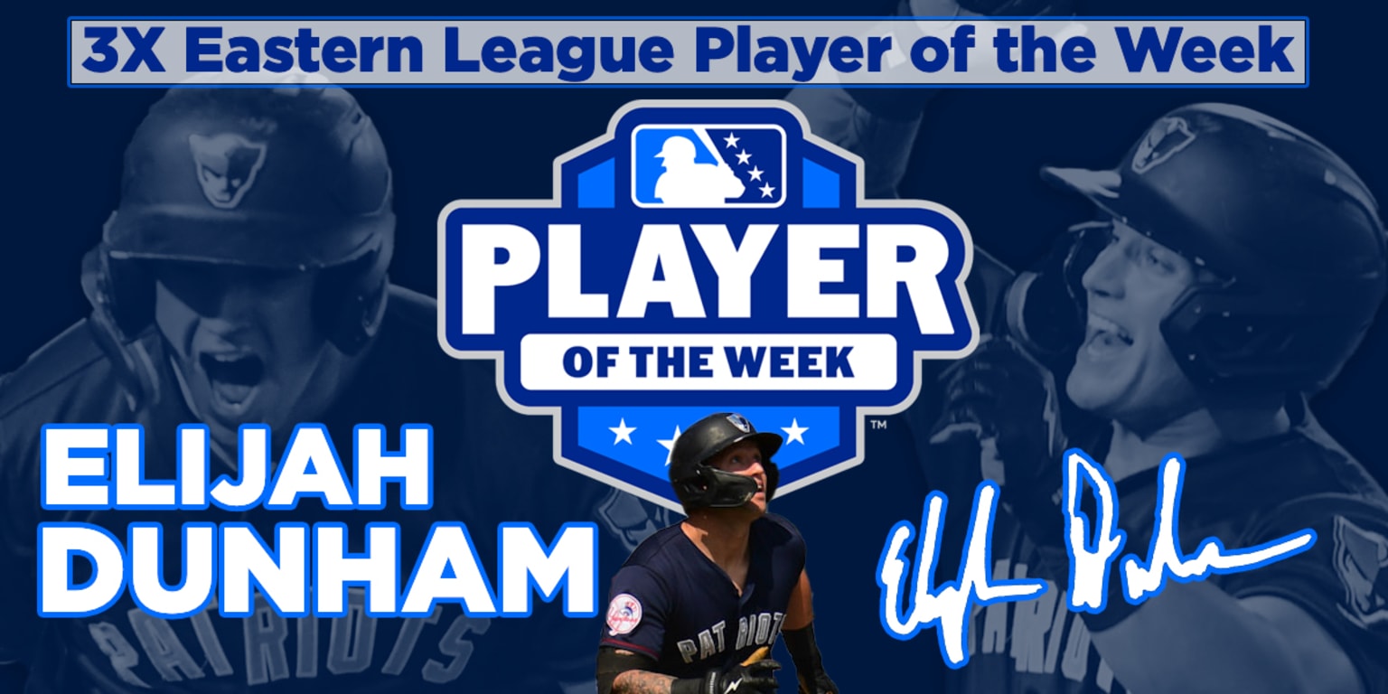 Elijah Dunham Named Eastern League Player of the Week For The Third ...