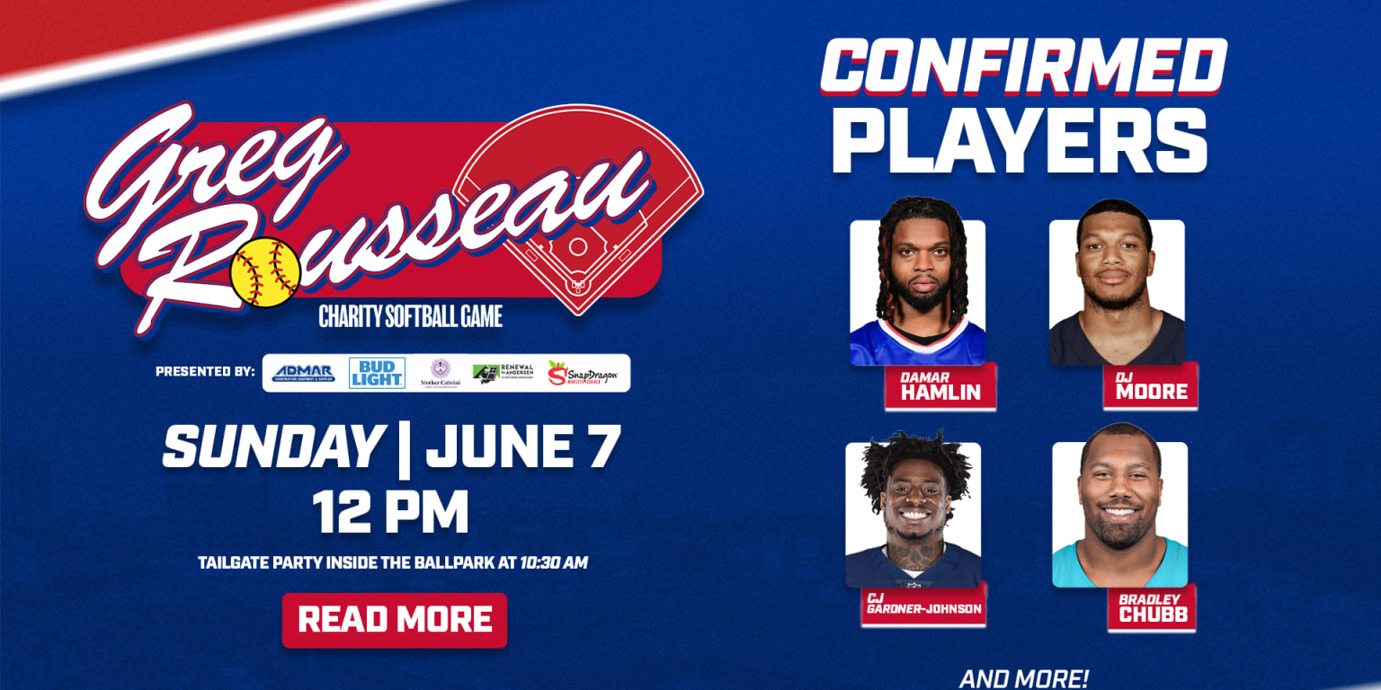 GREG ROUSSEAU CHARITY SOFTBALL GAME FIRST SET OF PLAYERS ANNOUNCED