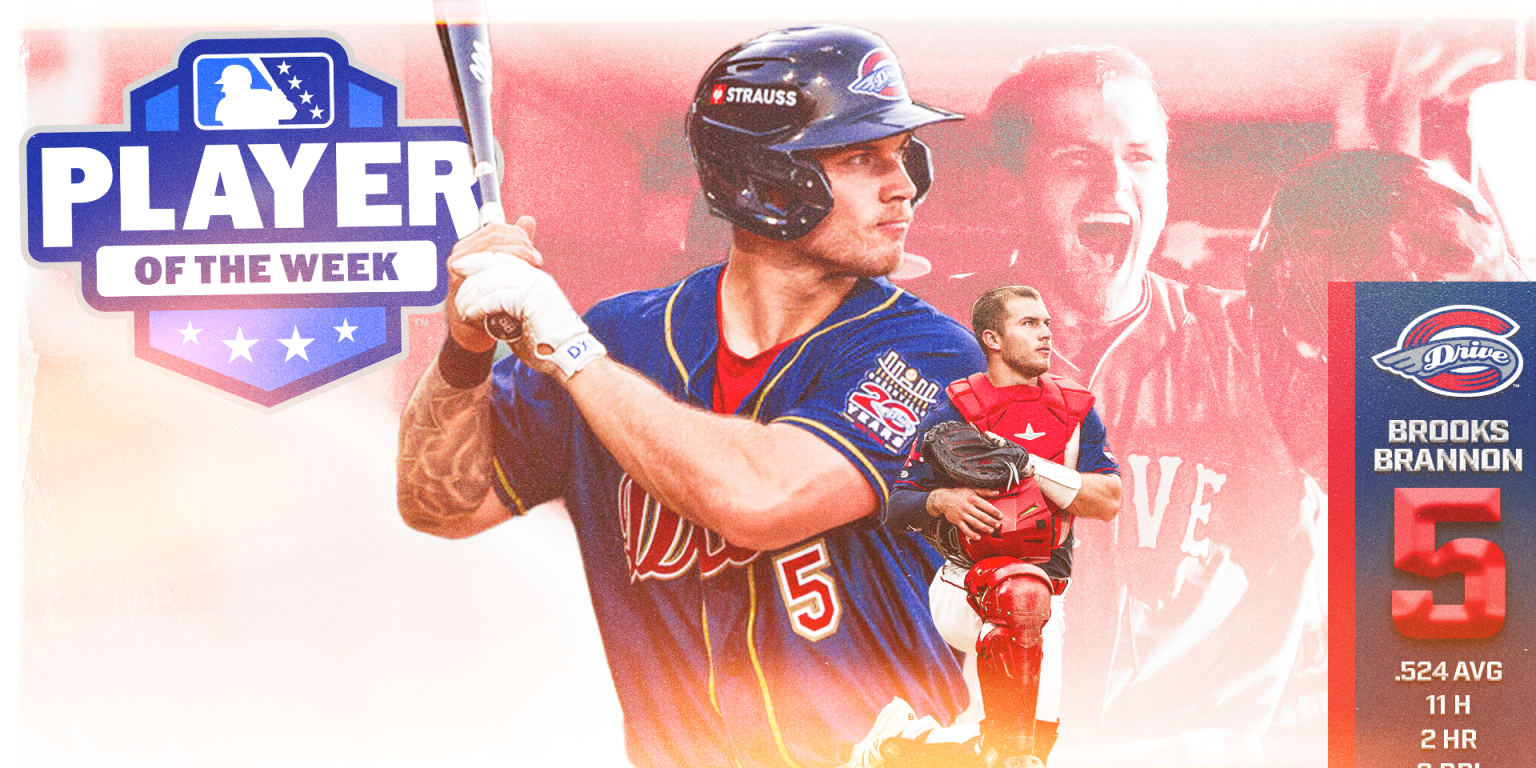 Greenville Drive’s Brooks Brannon Named MiLB High-A Player of the Week ...