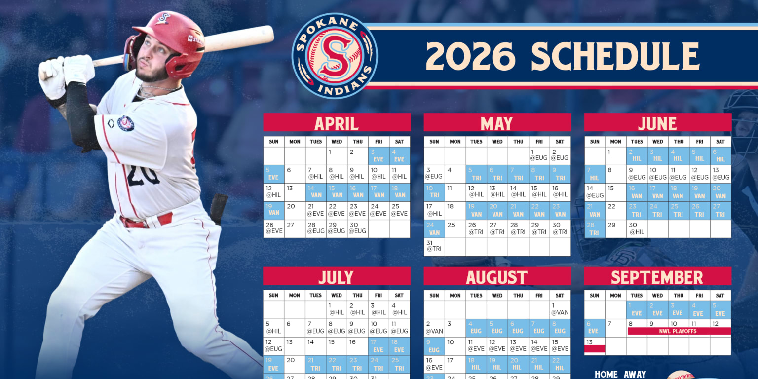 Spokane Indians Announce 2026 NWL Schedule | MiLB.com