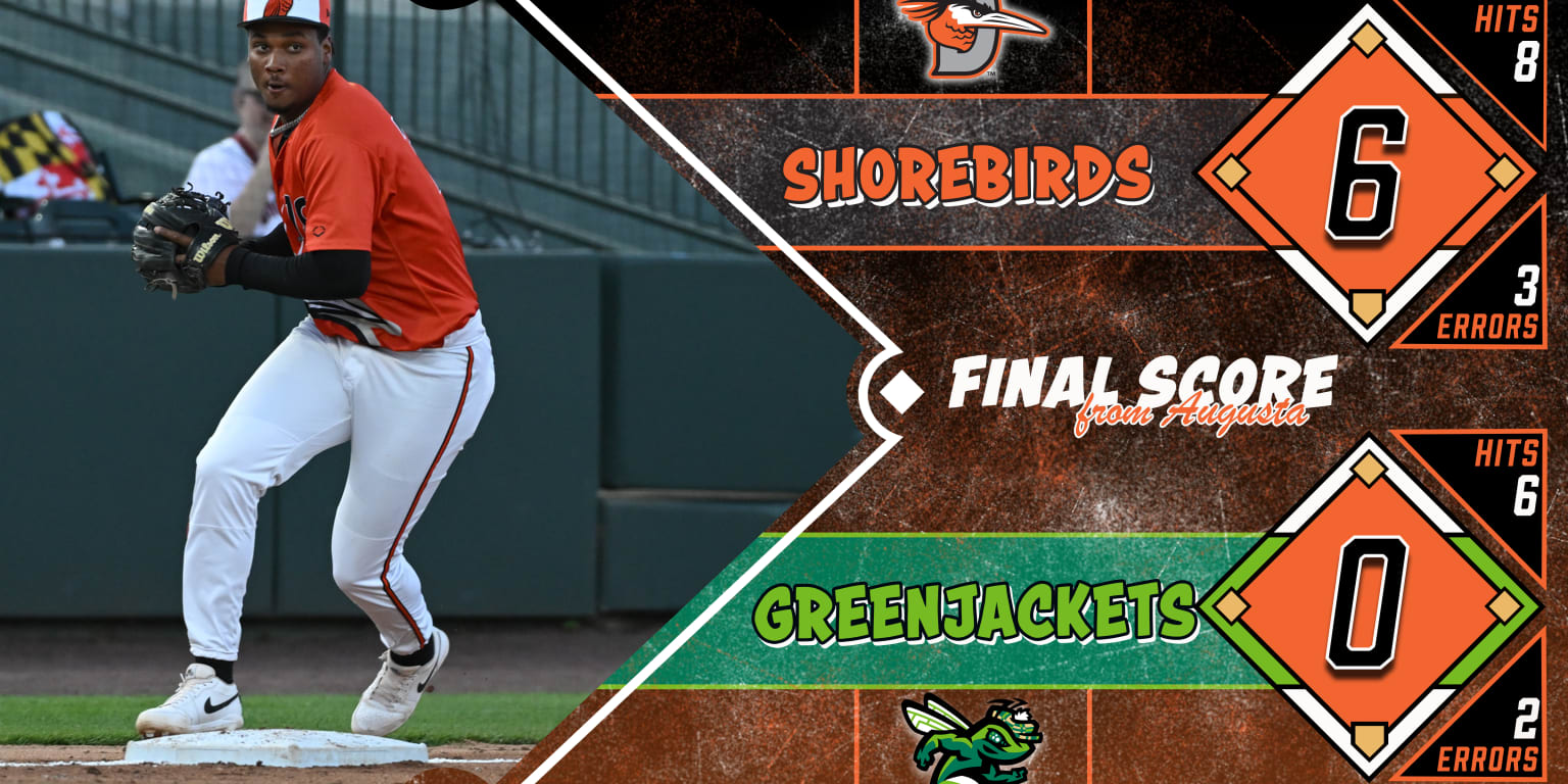 Shorebirds Blank GreenJackets to Claim Third Straight Win