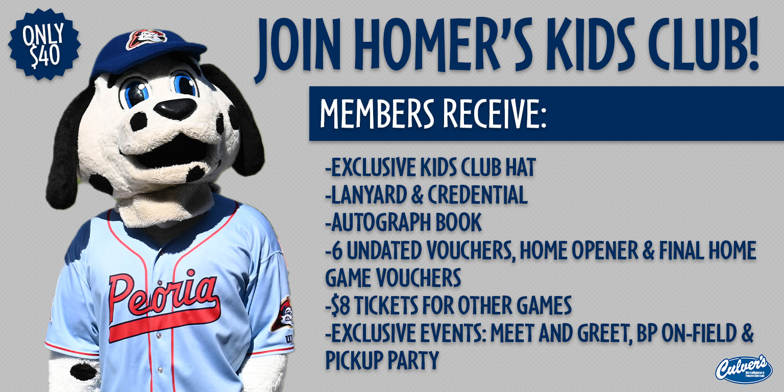 Sign Ups Open for Homer's Kids Club | MiLB.com