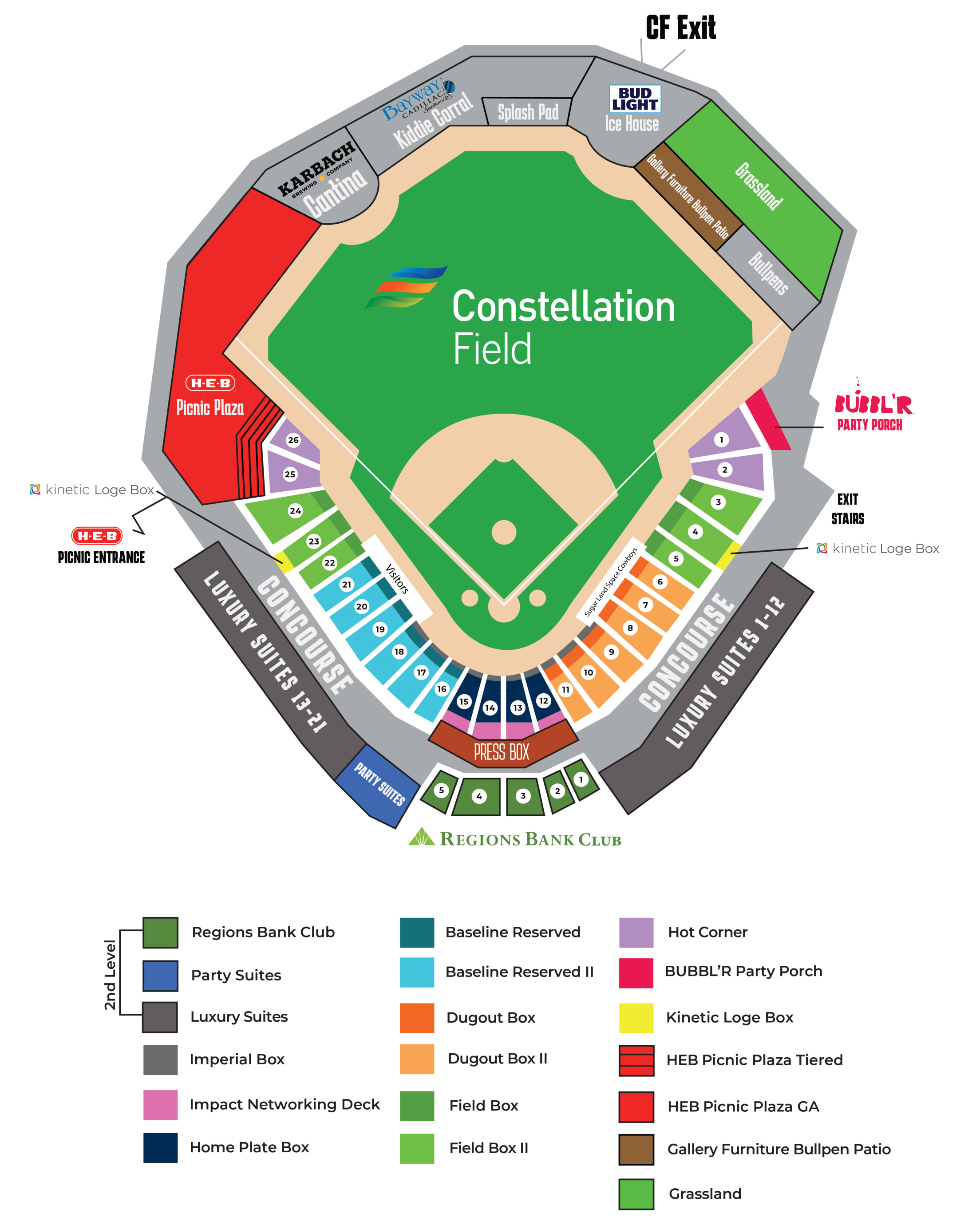 Stadium Map | Space Cowboys