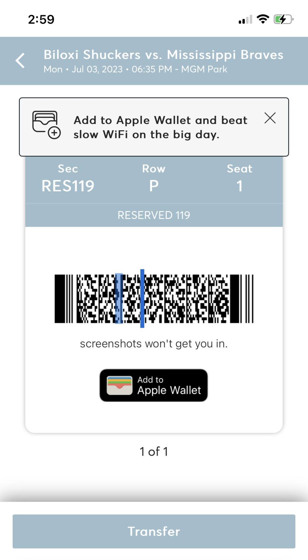 Digital Tickets | Shuckers