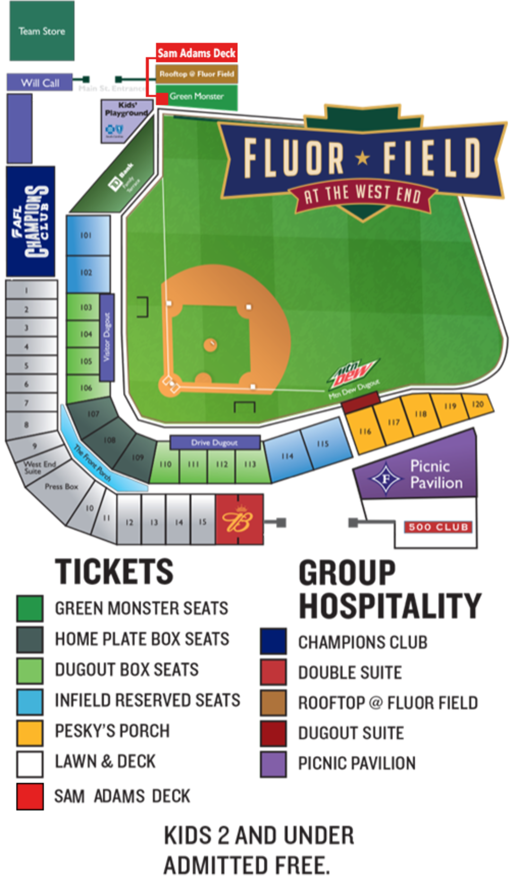 Ticket Prices and Ballpark Map | Drive