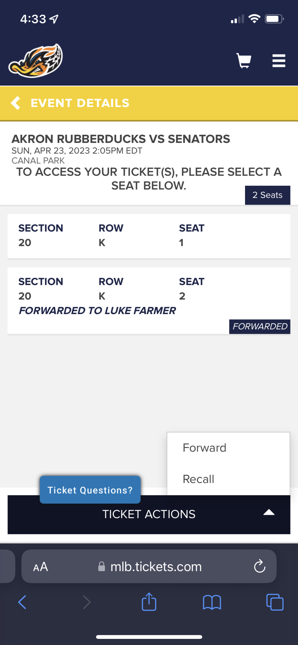 Digital Ticketing | RubberDucks